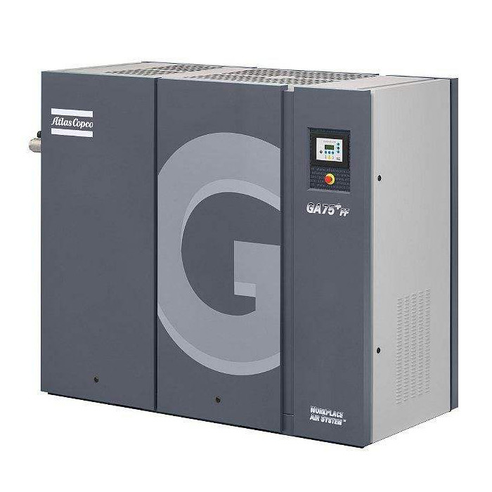 75kW Power GA 75+ 100 Hp เครื่องอัดอากาศแบบสกรูหมุน Atlas